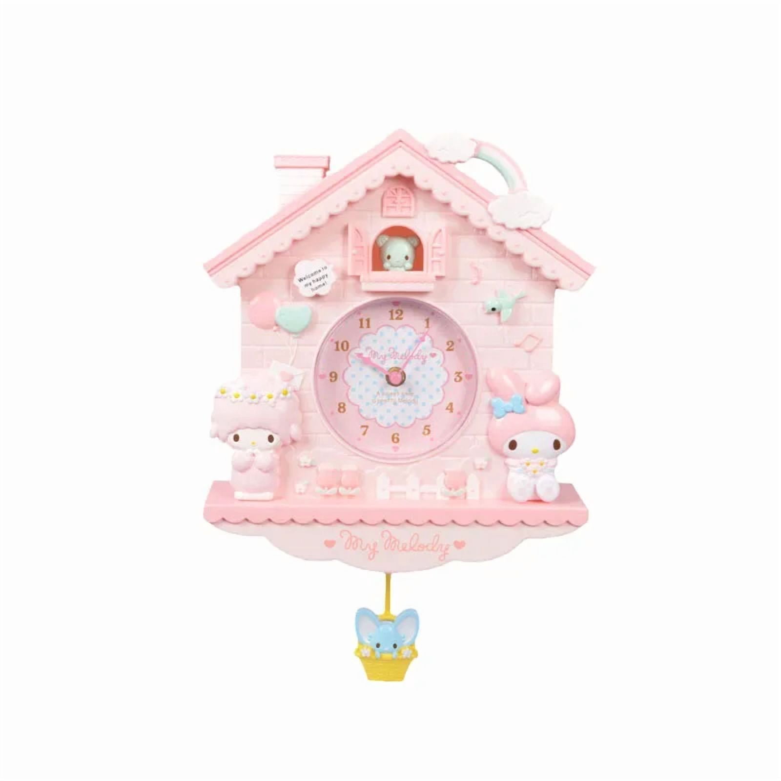 Kawaii Swing Wall Clock Sanrio Cinnamoroll My Melody Hello Kitty Room ...