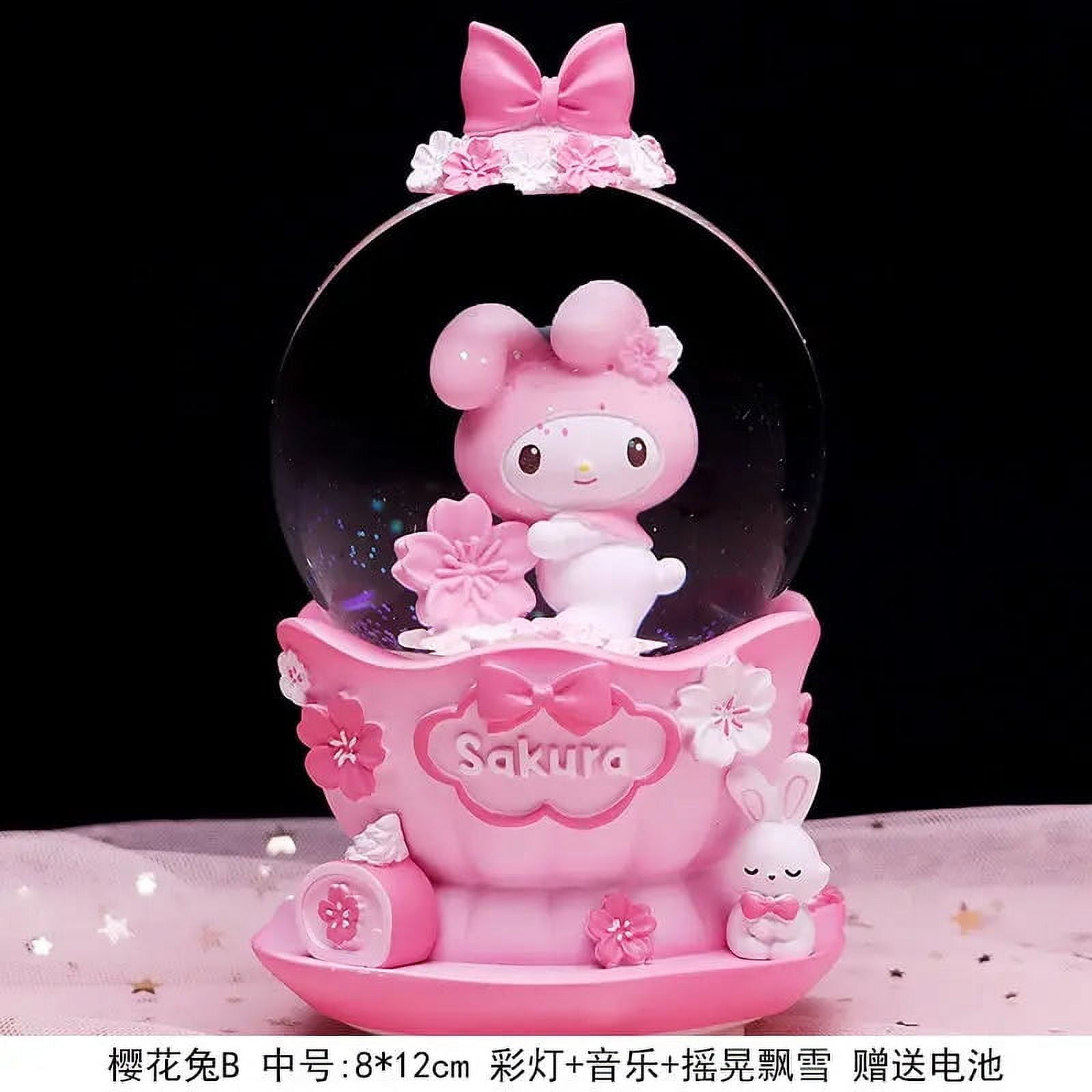 Kawaii Toys Music Box Kuromi My Melody Sanrio Anime Cartoon Cute ...
