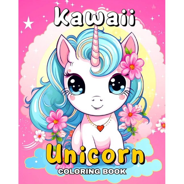 adorable unicorn coloring pages