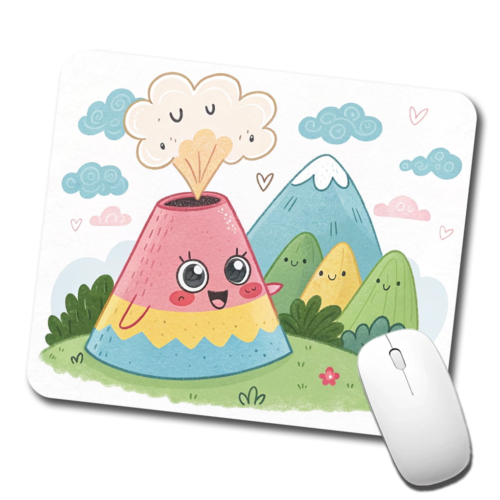 Kawaii Volcano Mouse Pad Low Profile Gaming Mat - Walmart.com