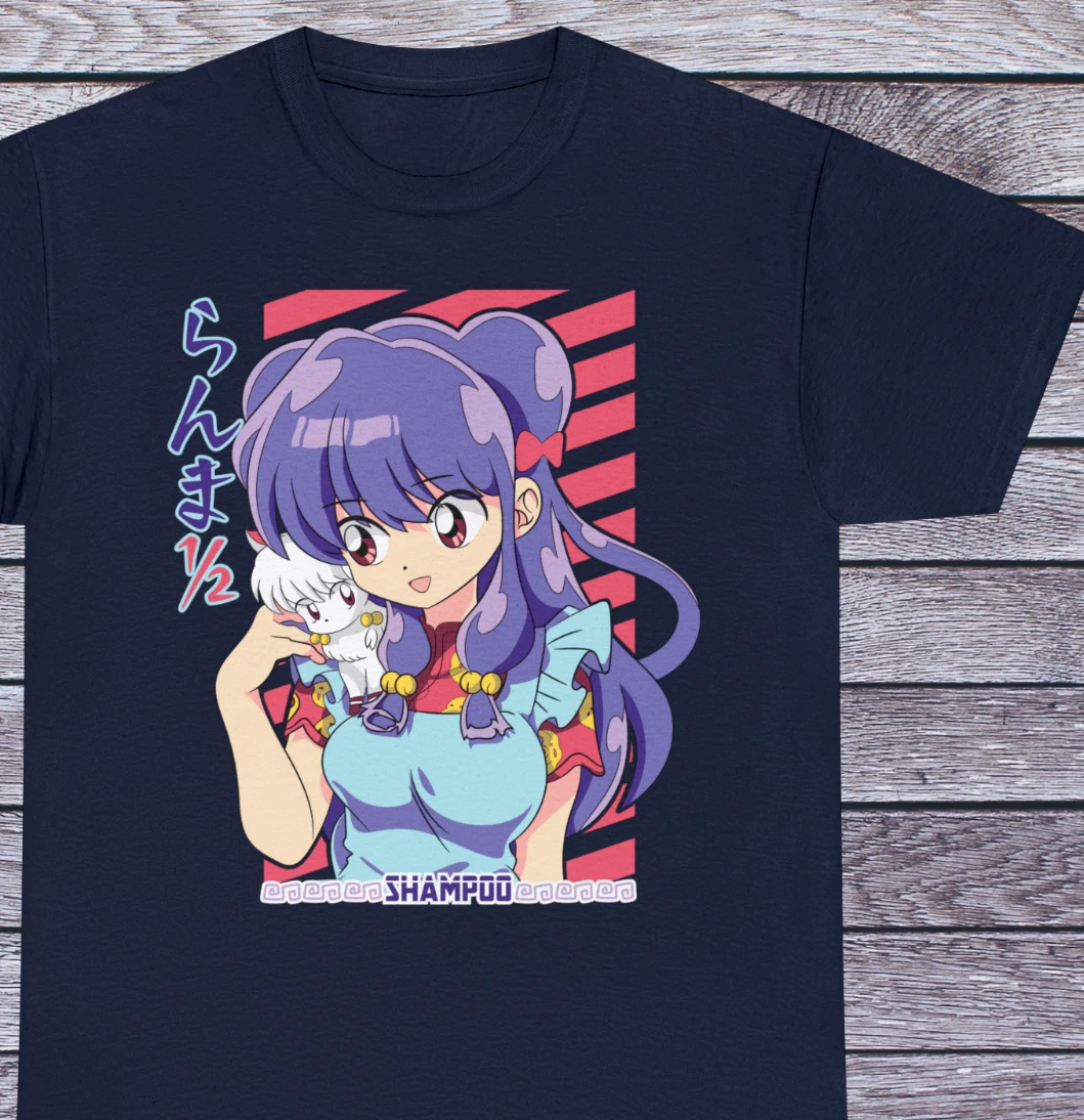 Kawaii Waifu Shampoo T Shirt Japanese Manga Ranma 1/2 90s Tee Anime ...