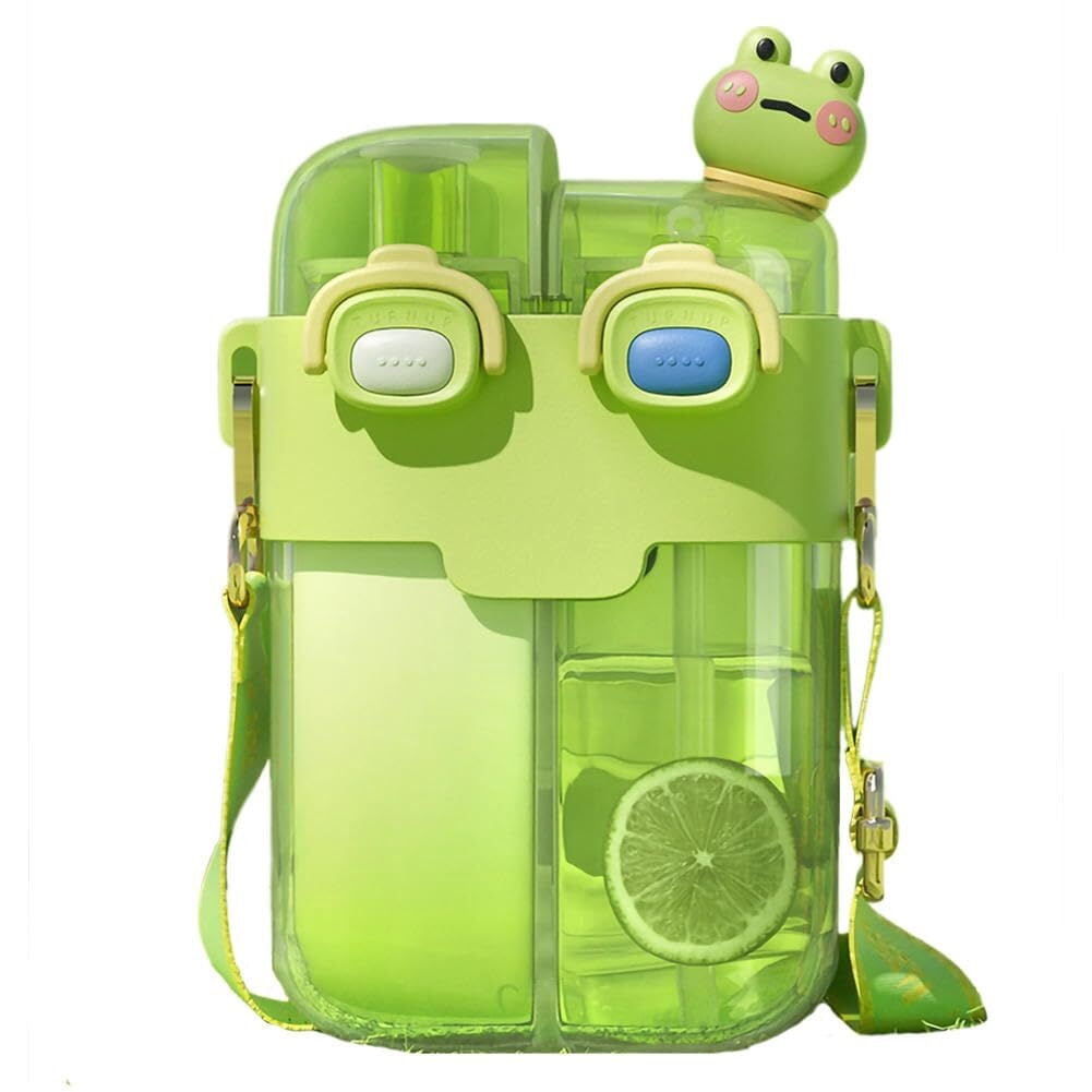 Kawaii Water Bottle,Green/Pink Water Bottle,Waterbottle,Water Bottles ...
