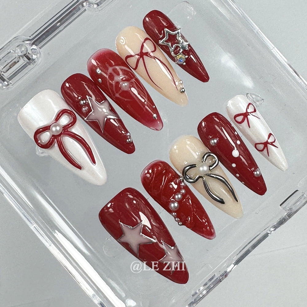 Kawaii Y2K Cartoon Handmade Fake Nails Hello Kitty Mymelody Kuromi ...