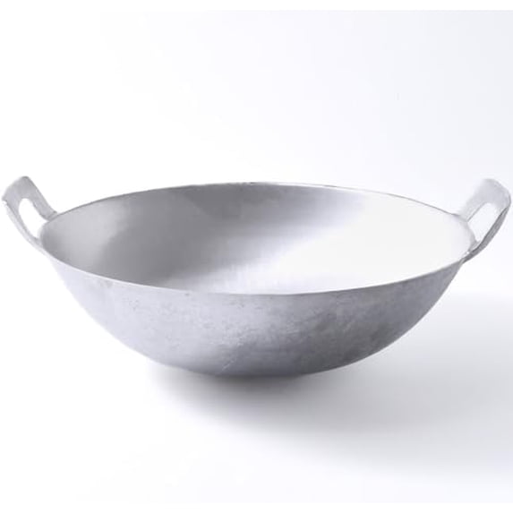 Kawali Filipino Wok - 13 Inch Aluminum Double-Handle Deep Round-Bottom ...