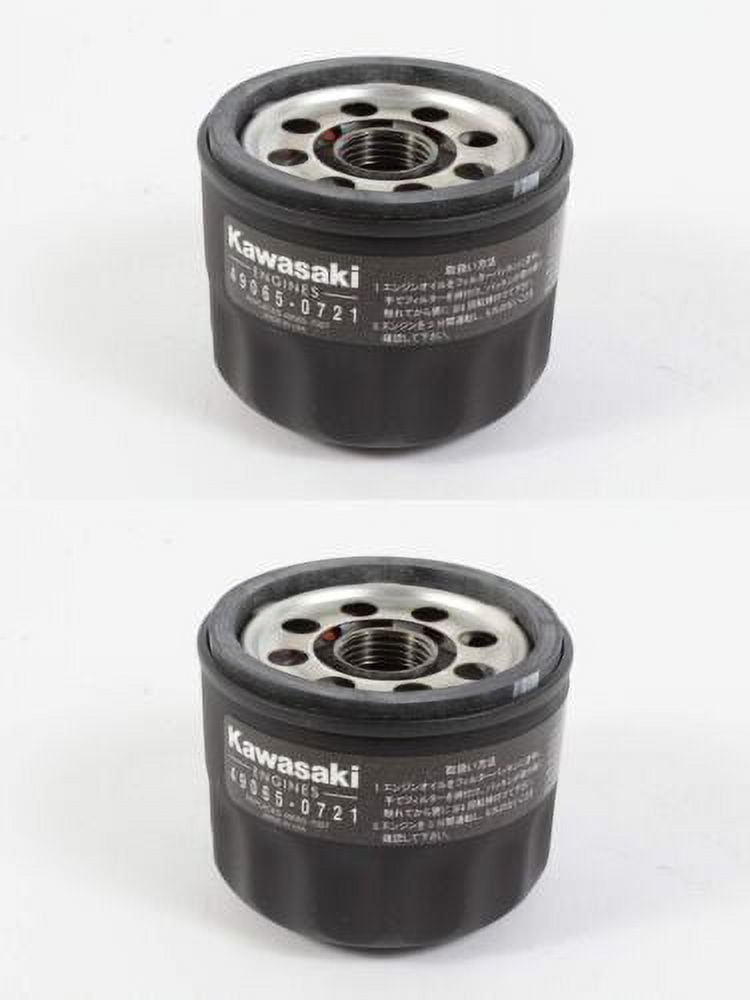 Genuine Kawasaki 49065-0721 Oil Filter, Replaces 49065-7007 - 2 Pack ...