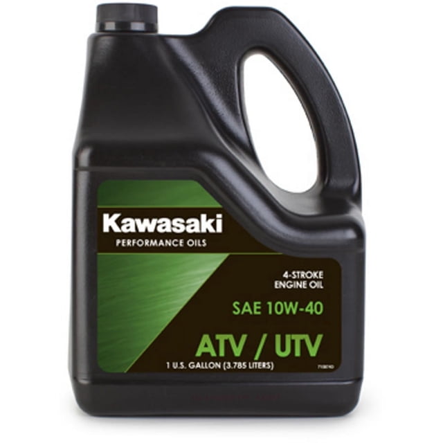 Kawasaki ATV/UTV 10W40 Engine Oil for Four Wheeler Motor, 1 Gallon ...