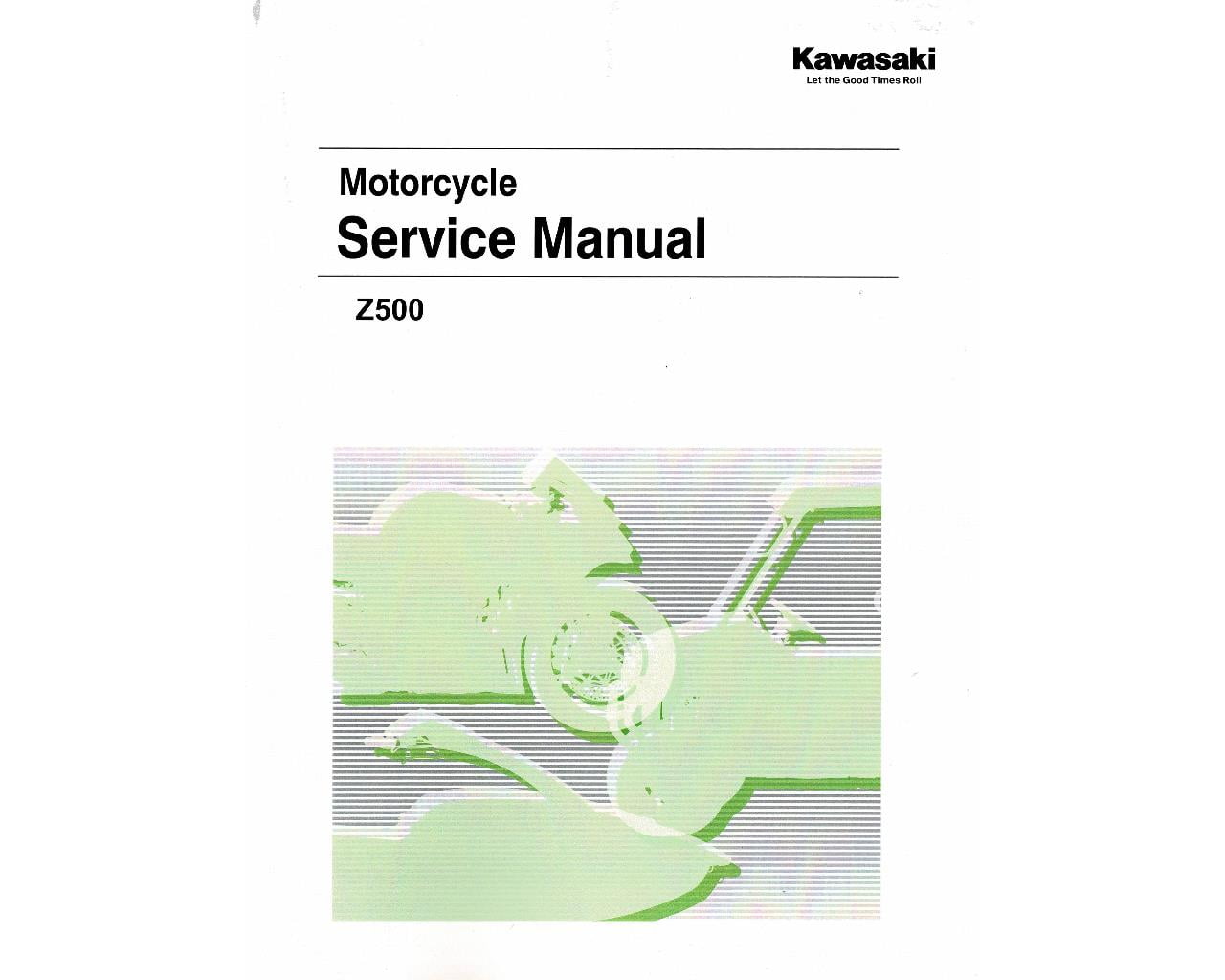 Kawasaki Factory Service Manual Z500 2024+ 99832-0306-01 - Walmart.com