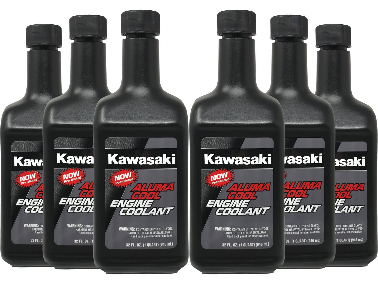 Kawasaki Genuine OEM Aluma Cool Engine Coolant K61081-004B, 6 Pack ...