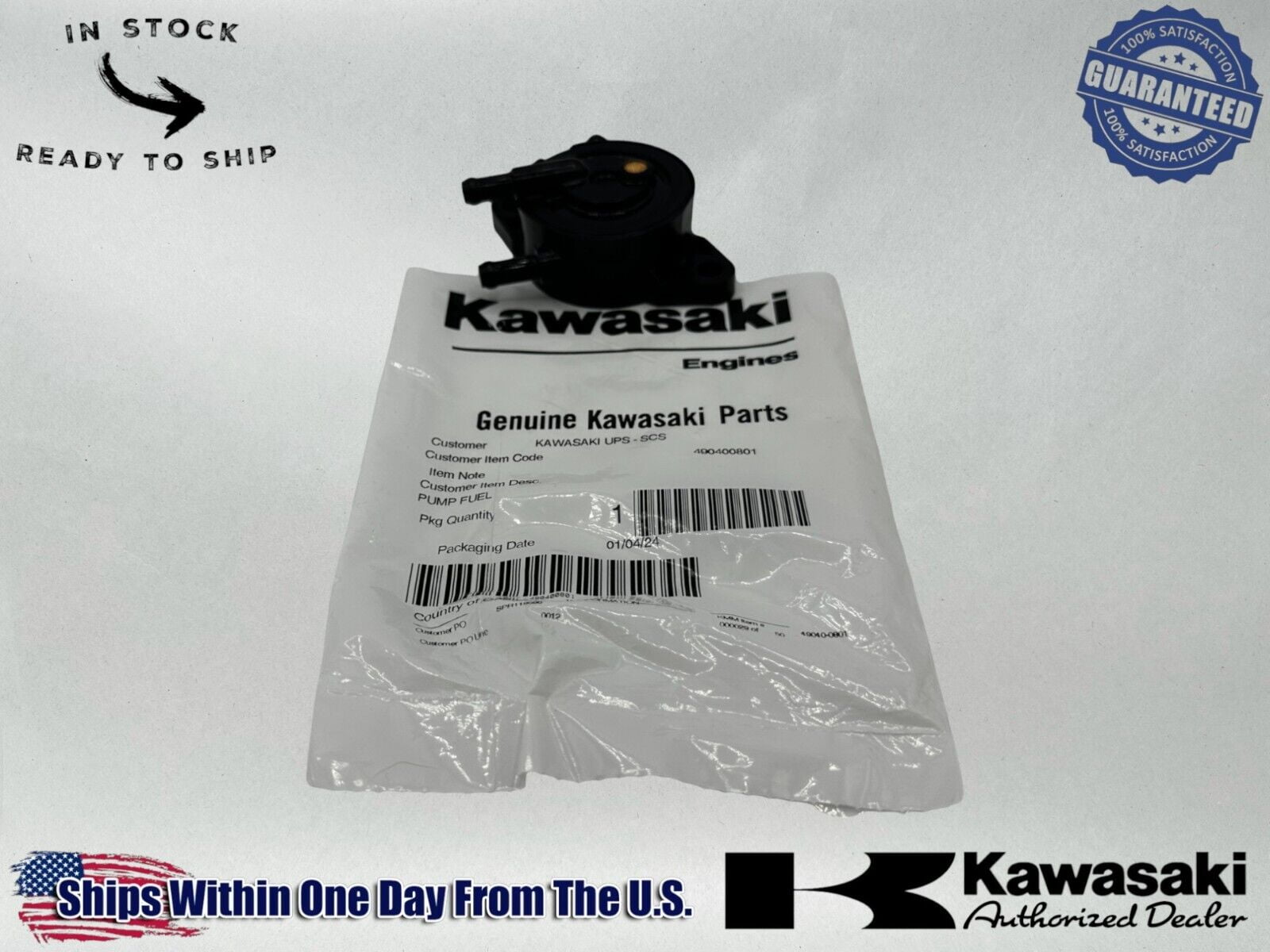 Kawasaki Genuine OEM Authentic Fuel Pump 49040-0801 - Walmart.com
