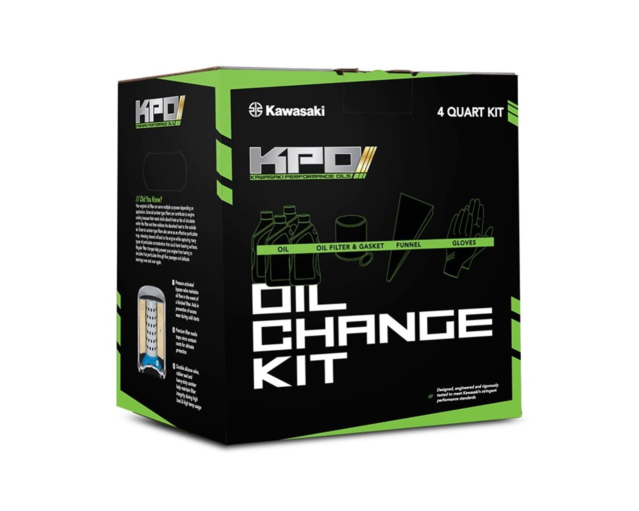 Kawasaki KPO Oil Change Kit KRX 1000 KRX 4 Teryx Teryx 4 99974-0160 ...