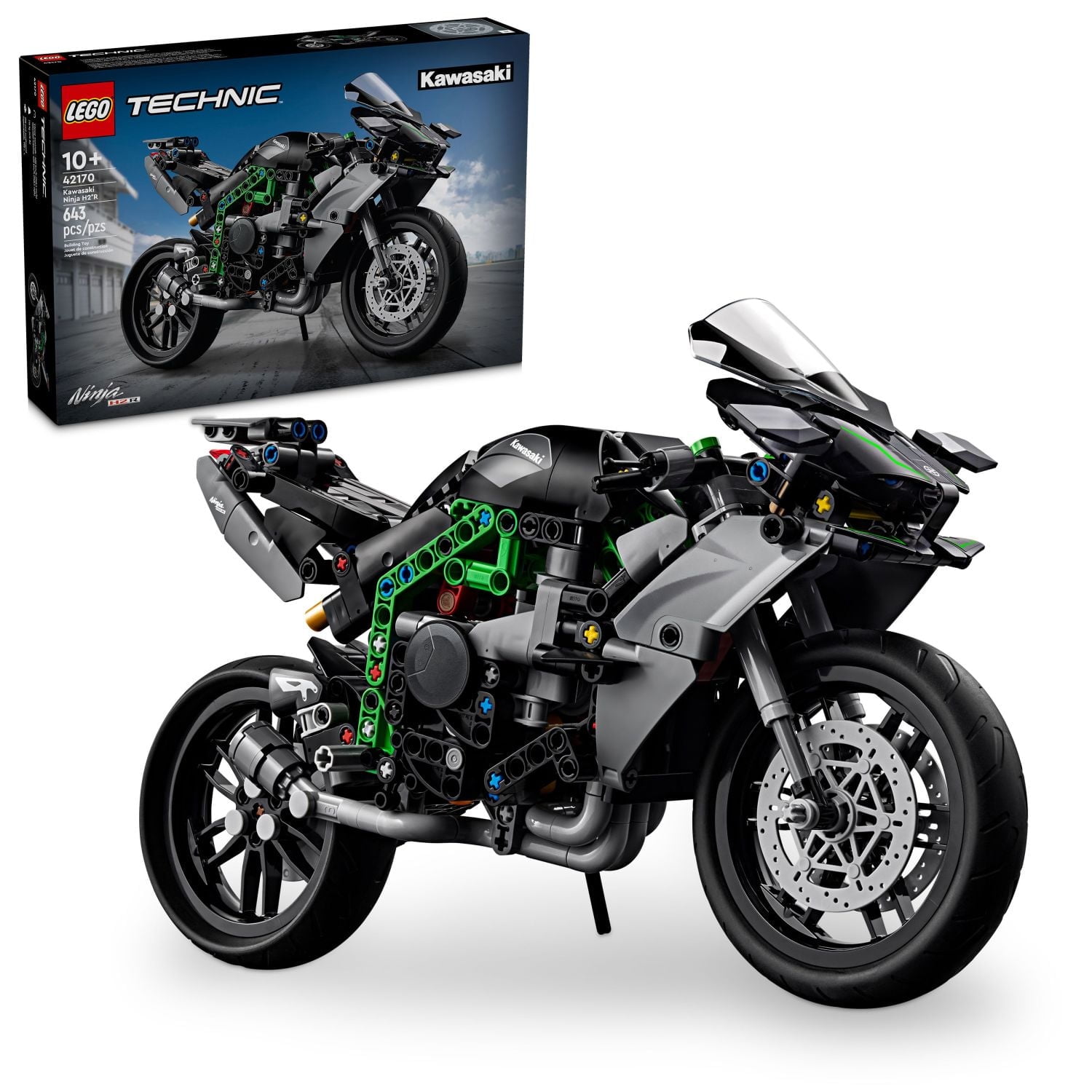 Kawasaki Ninja H2R Motorcycle Toy for Build and Display, Kid's Room ...