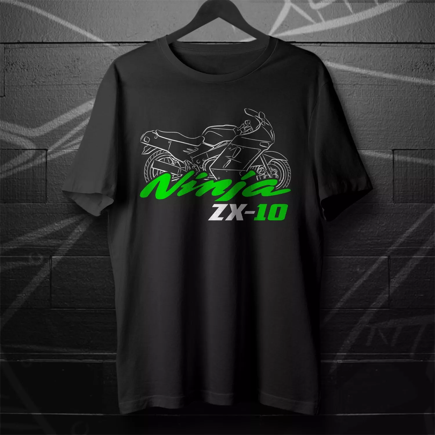 Kawasaki Ninja ZX-10 Tomcat 1988-1990 - Motorcycle T-Shirt for Riders ...