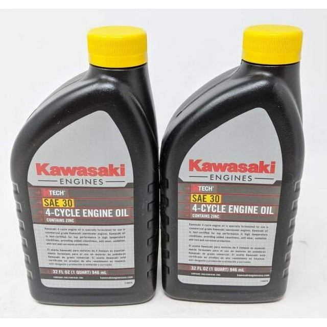 Kawasaki Pack of 2 99969-6281 SAE30 4-Cycle Engine Oil Quart - Walmart.com