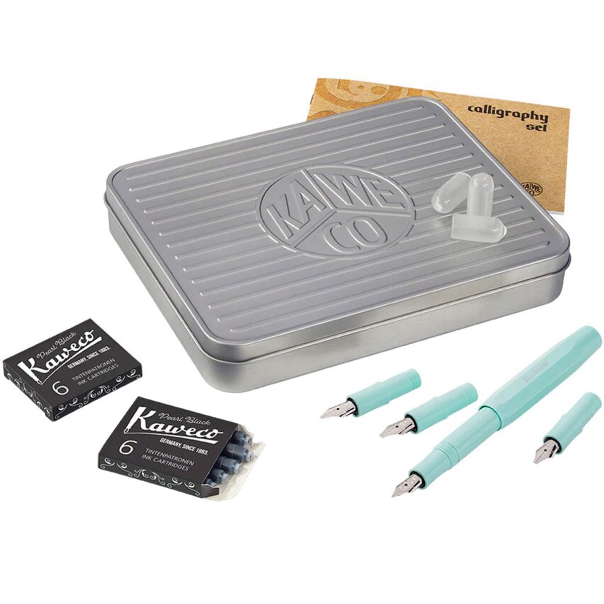 Kaweco Skyline Sport Mint Large Fountain Pen Calligraphy Set - Walmart.com
