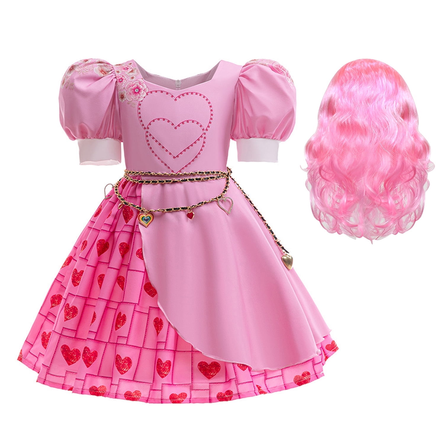 Kawell Bridget Costume for Girls Halloween Kids Princess Rise Red Pink ...