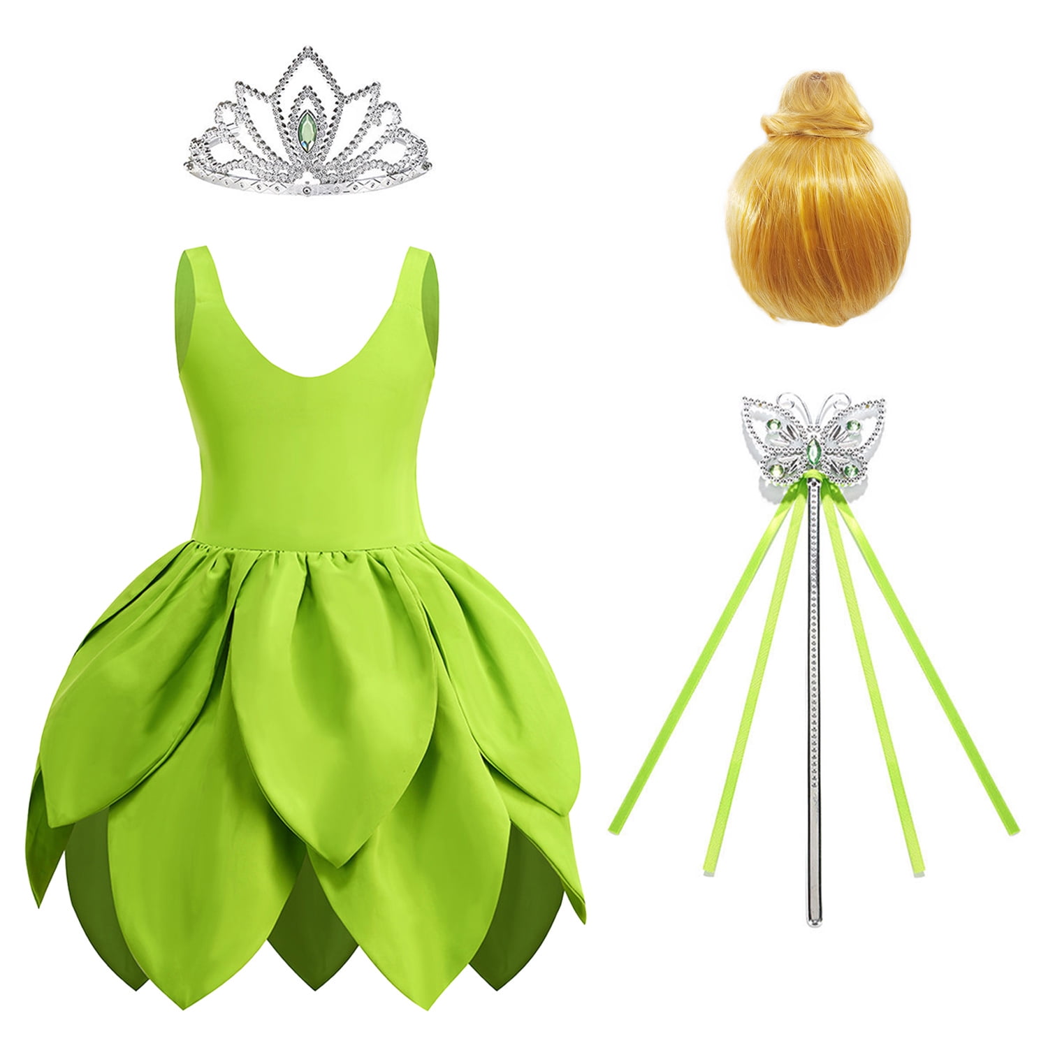 Kawell Princess Fairy Costume for Girls,Forest Fairies Dress with Wings ...