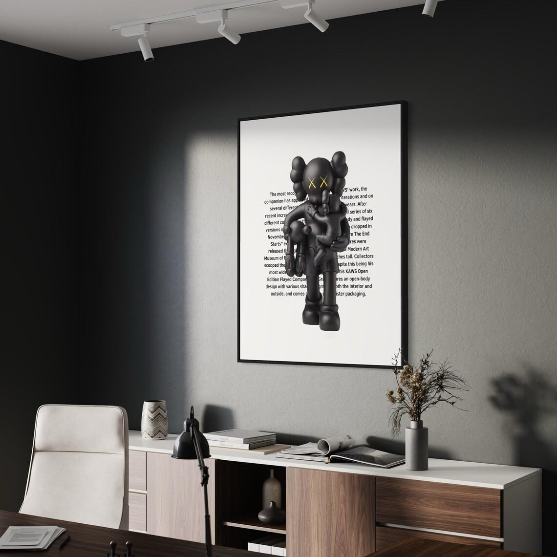 Kaws Clean Slate Figure Canvas Wall Art | Kaws Poster Print, Hypebeast ...