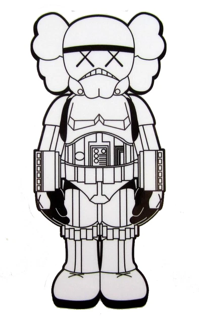 Kaws Sticker Stormtrooper Phone Decal Water Bottle Stickers Car Decals ...