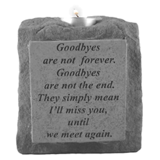 Kay Berry Goodbyes Are Not Memorial Votive Holder - Walmart.com