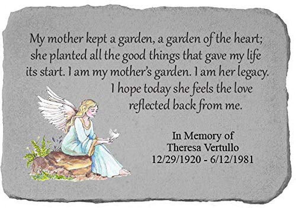 Kay Berry My Mother Kept a Garden. Personalized Fused Glass Memorial ...