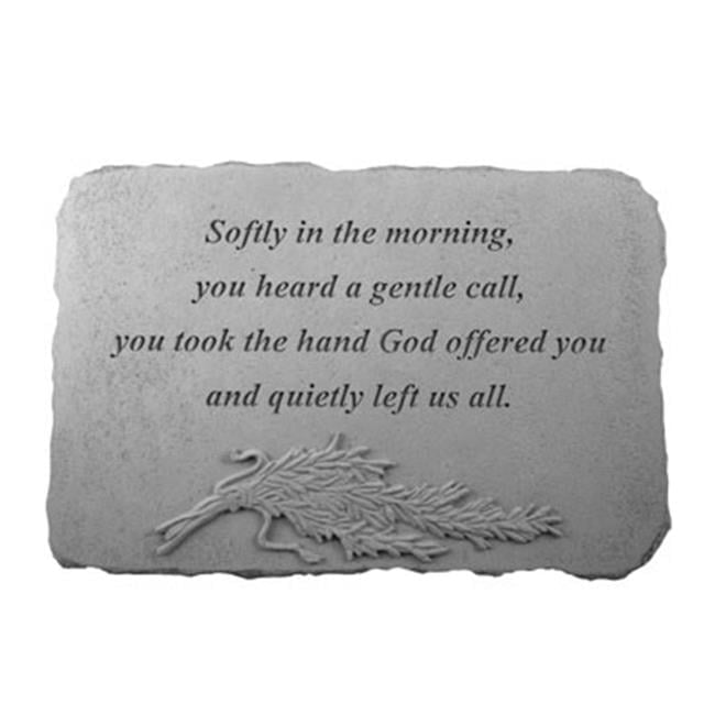 Kay Berry Softly In The Morning Memorial Stone, Rosemary - Walmart.com