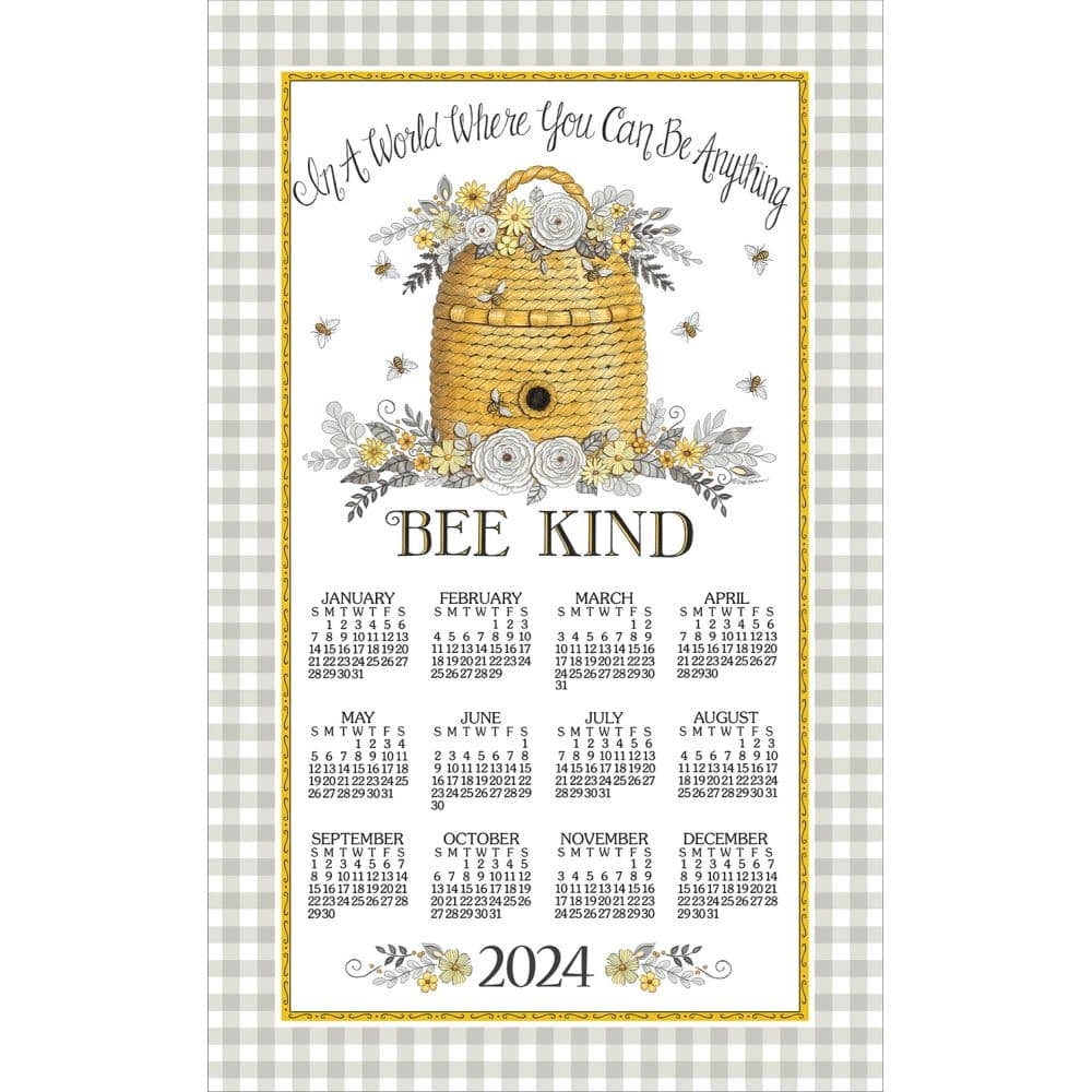 Kay Dee Designs, Bee Kind Tea 2024 Calendar Towel - Walmart.com