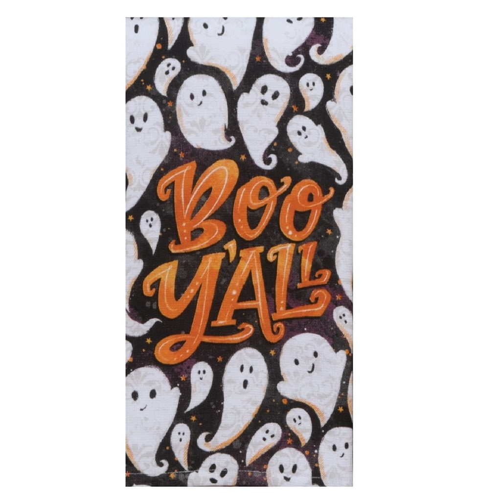 Kay Dee Designs Dual Purpose Terry Cloth Towel, Boo Y'all 26 Inches ...