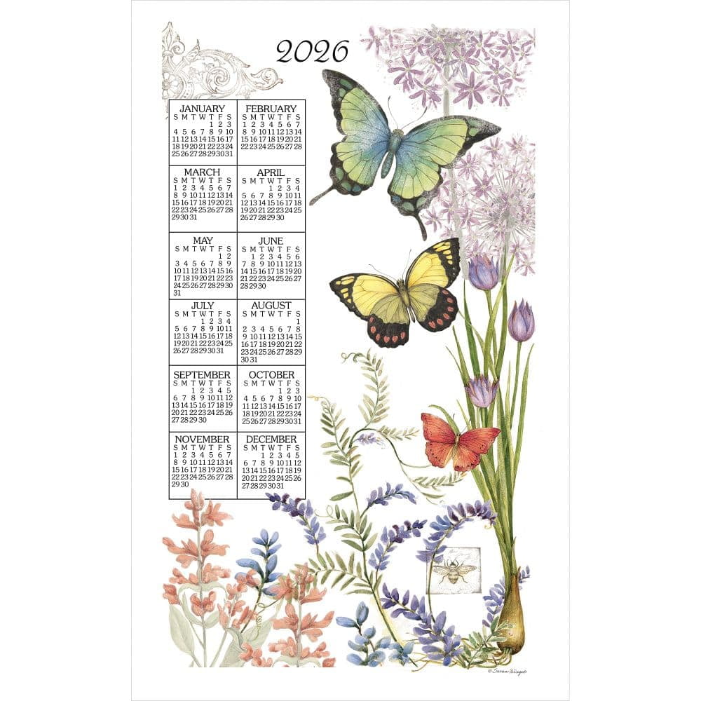 Kay Dee Designs, Serendipity 2026 Calendar Towel, 17.5'' X 27.5'', 12 ...