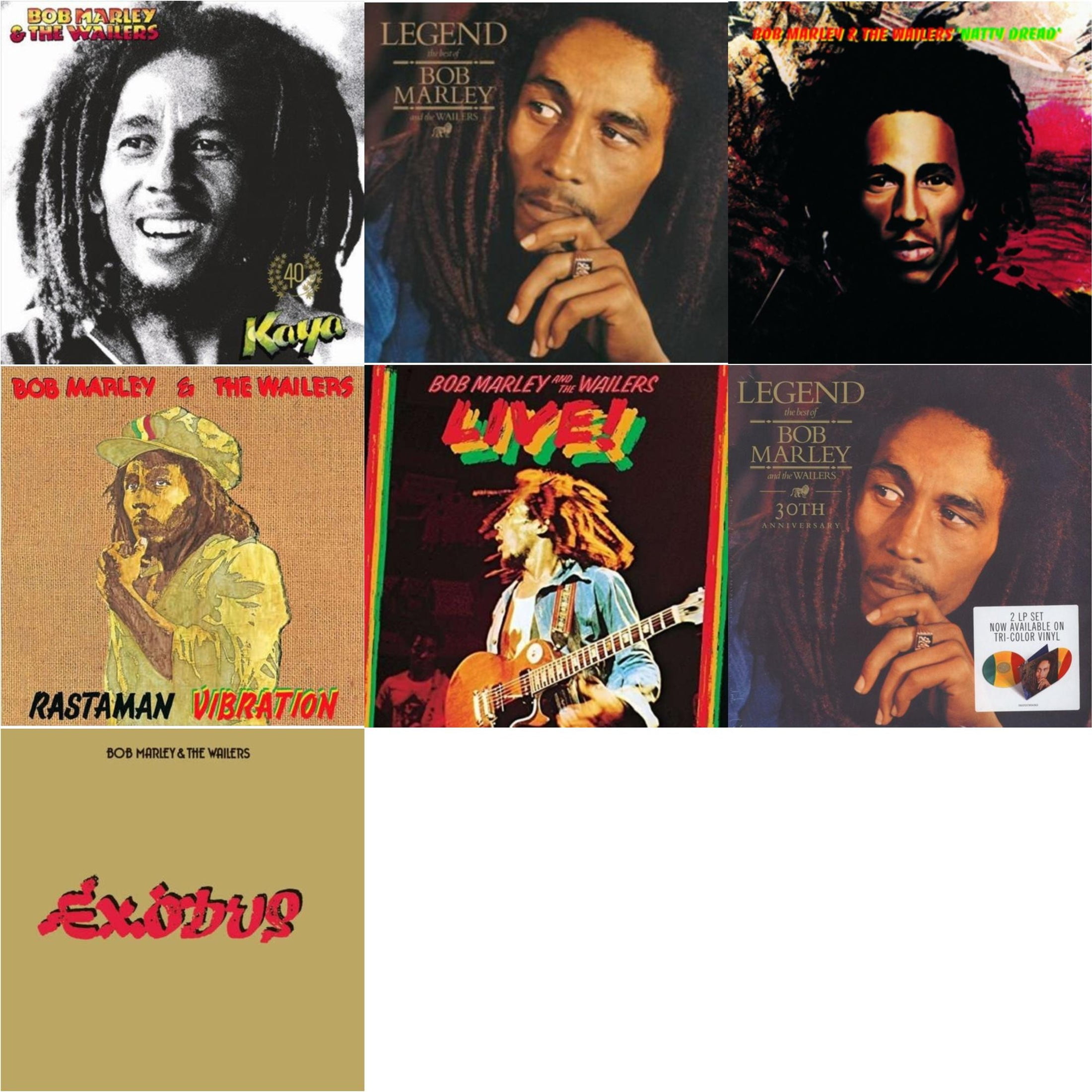 Kaya 40 (2 LP) & Legend & Natty Dread (180G) & Rastaman Vibration & Live (180G) & Legend (30Th ...