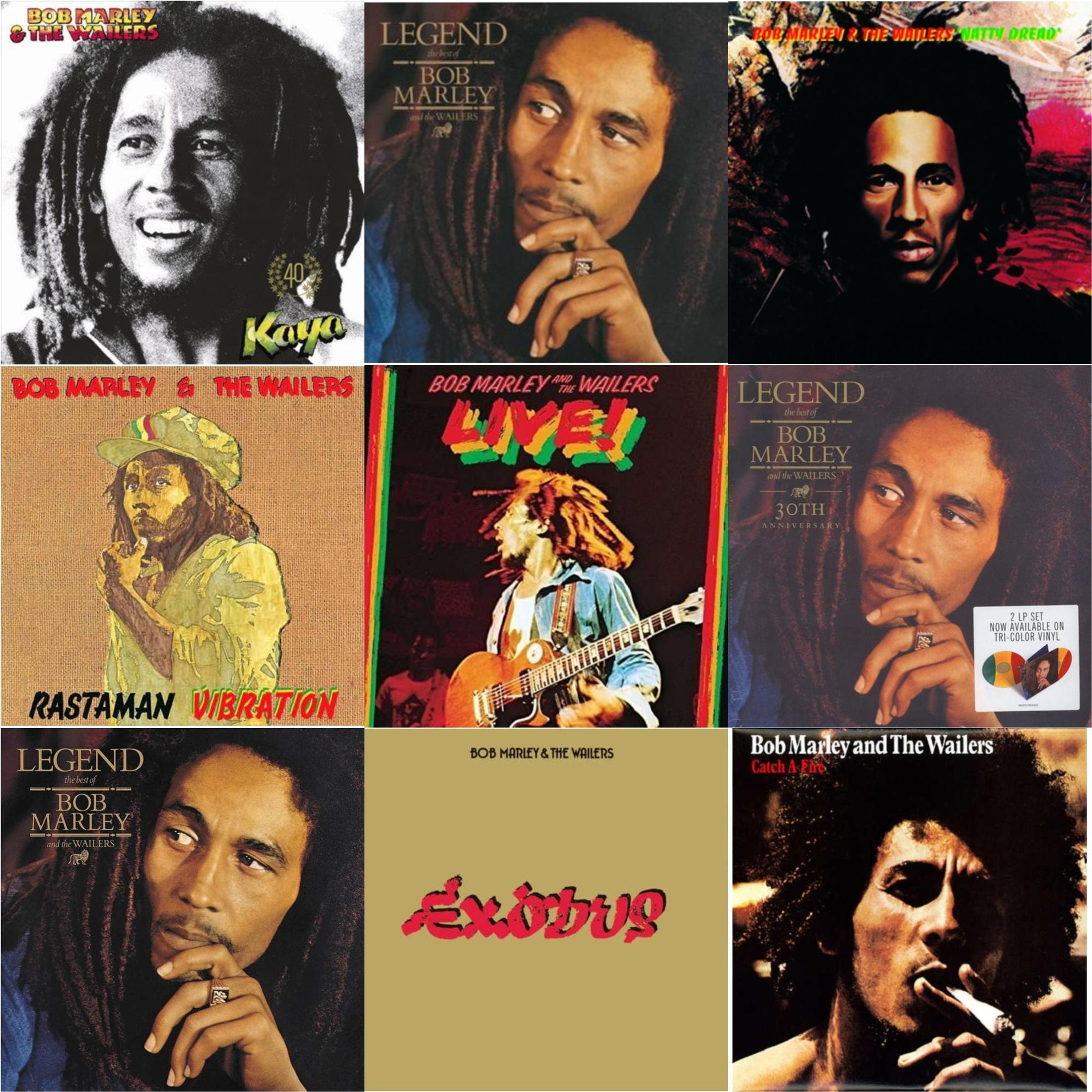 Kaya 40 (2 LP) & Legend & Natty Dread (180G) & Rastaman Vibration & Live (180G) & Legend (30Th ...