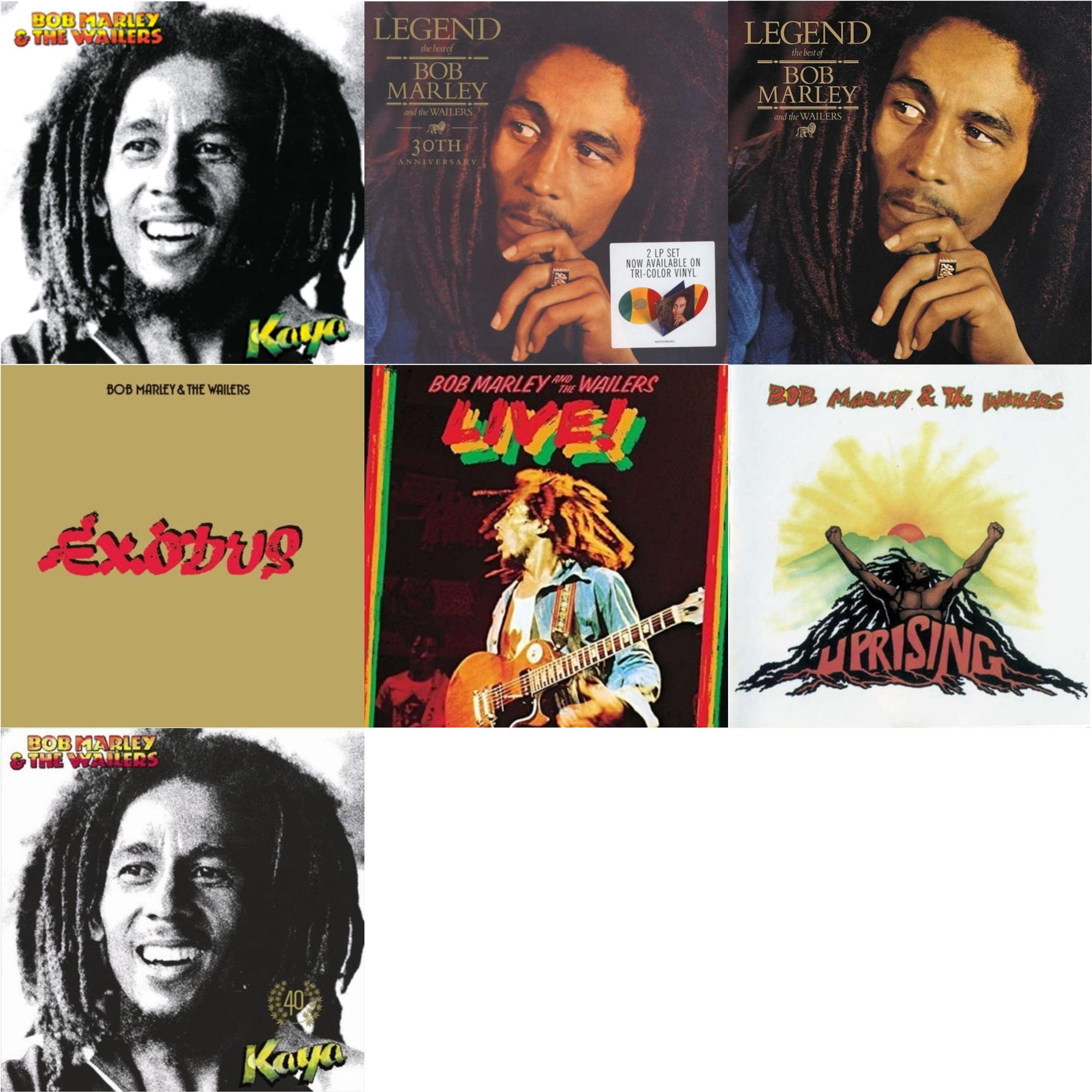 Kaya & Legend (30Th Anniversary) & Legend - The Best Of Bob Marley & The Wailers (2LP) & Exodus ...