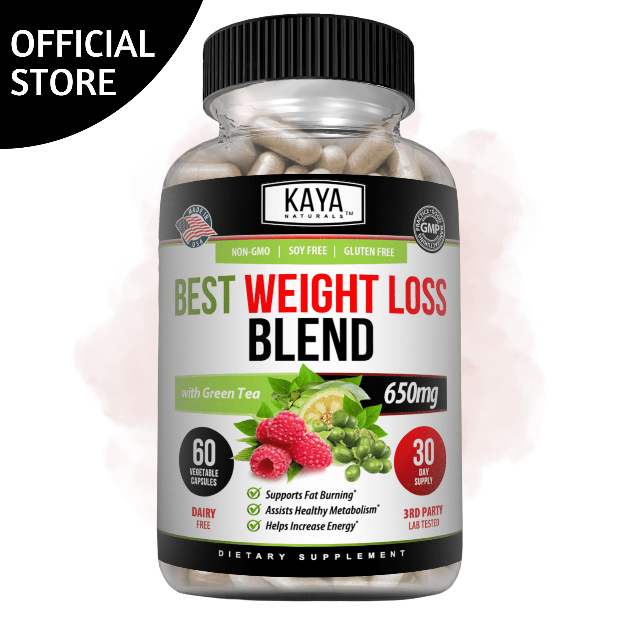 Kaya Naturals Weight Management Capsules, 60 Count, Non-GMO, Gluten ...