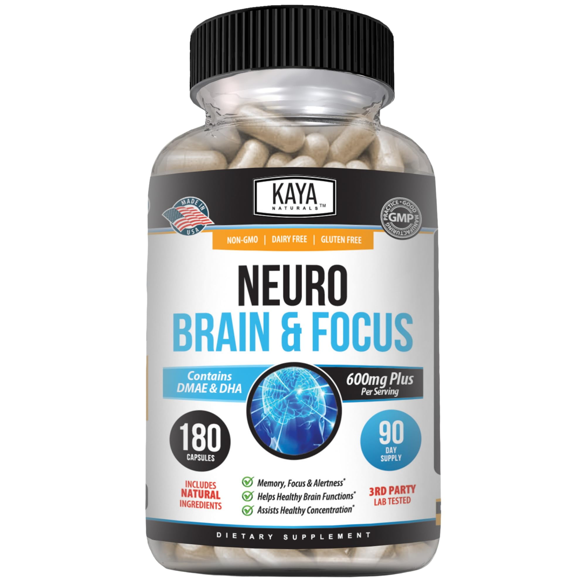 Kaya Naturals - Neuro Brain for Memory & Focus - Nootropic Energy ...