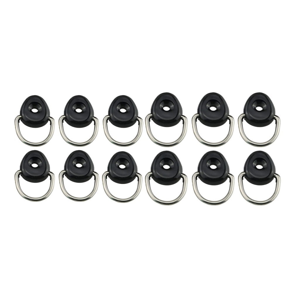 Kayak Accessories - 12 D Ring Tie Down Loop Screws Boat Deck Fitting ...