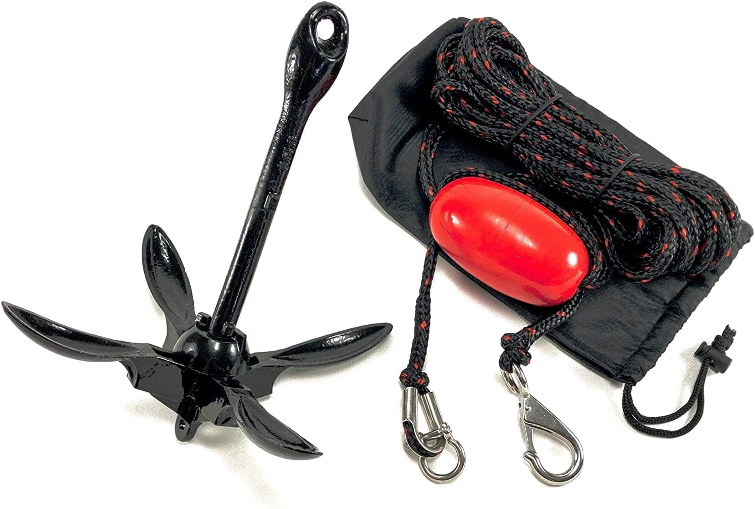 Kayak Anchor Kits Portable Folding Anchor Buoy Kit Canoe Kayak Raft ...