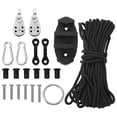 NUOLUX Pad Eye Cleat Kit Black for Canoe 1 Set - Walmart.com