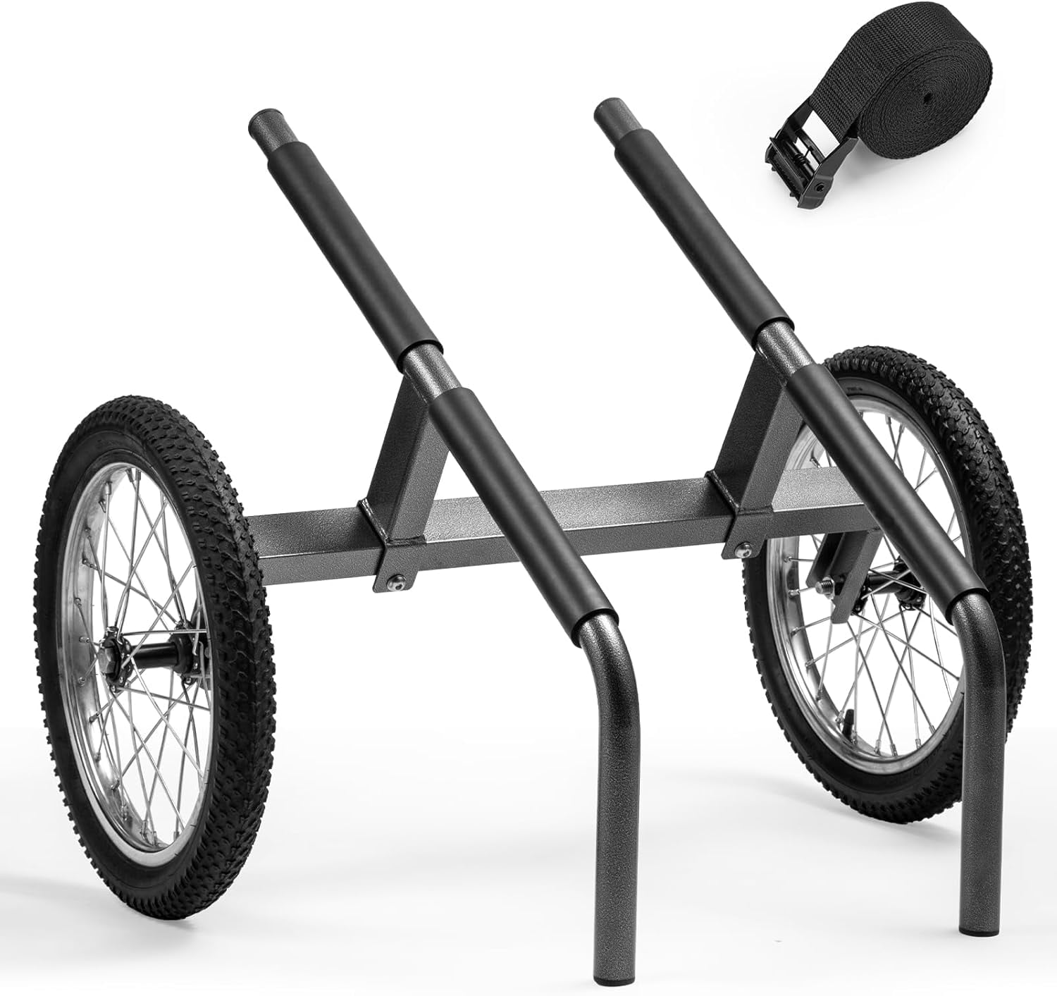 Kayak Beach Cart, Width Adjustable Universal Canoe Dolly Heavy Duty ...