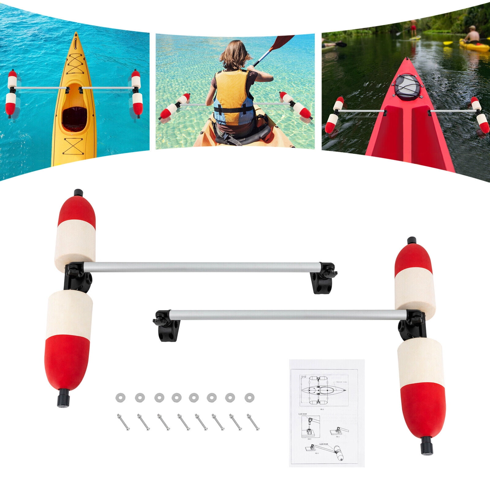 Kayak Canoe Boat Outrigger Stabilizer Arms PVC Inflatable Pontoon ...