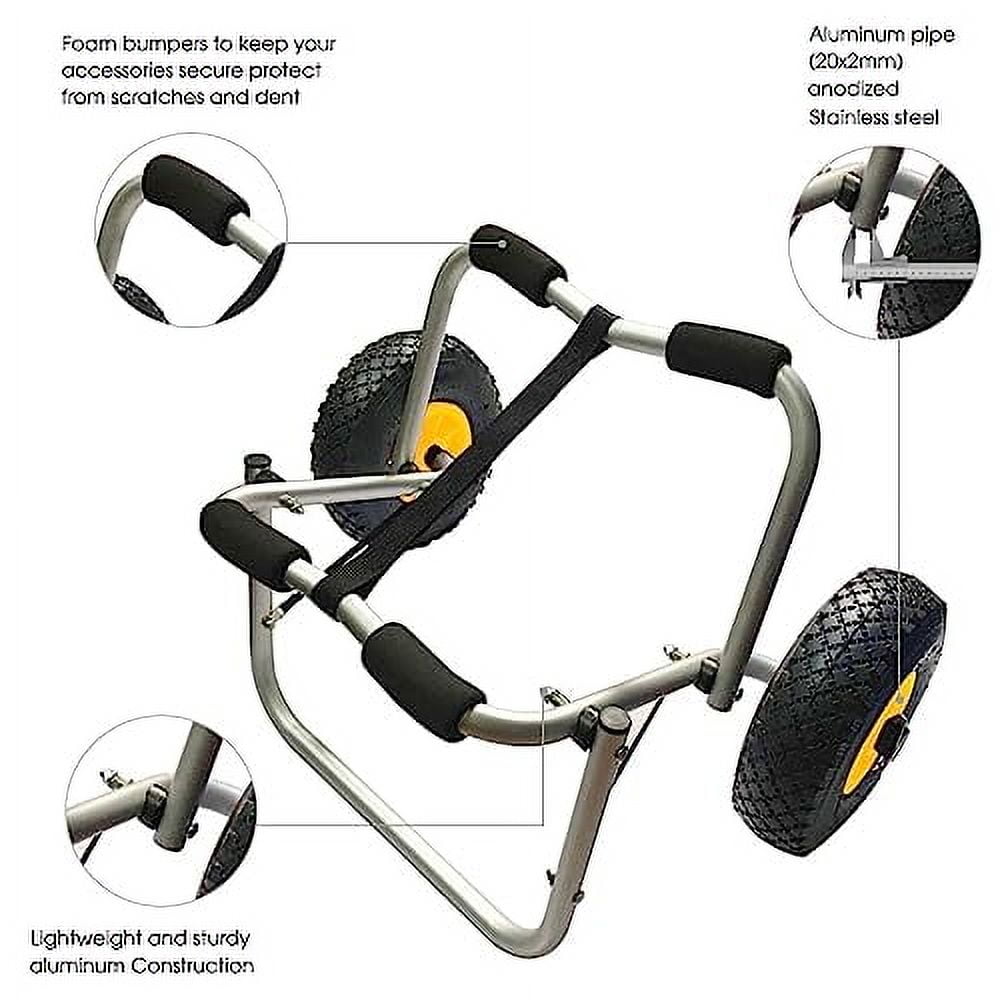 Kayak Cart Canoe Dolly, Boat Carrier Dolly Trailer Foldable Paddle ...