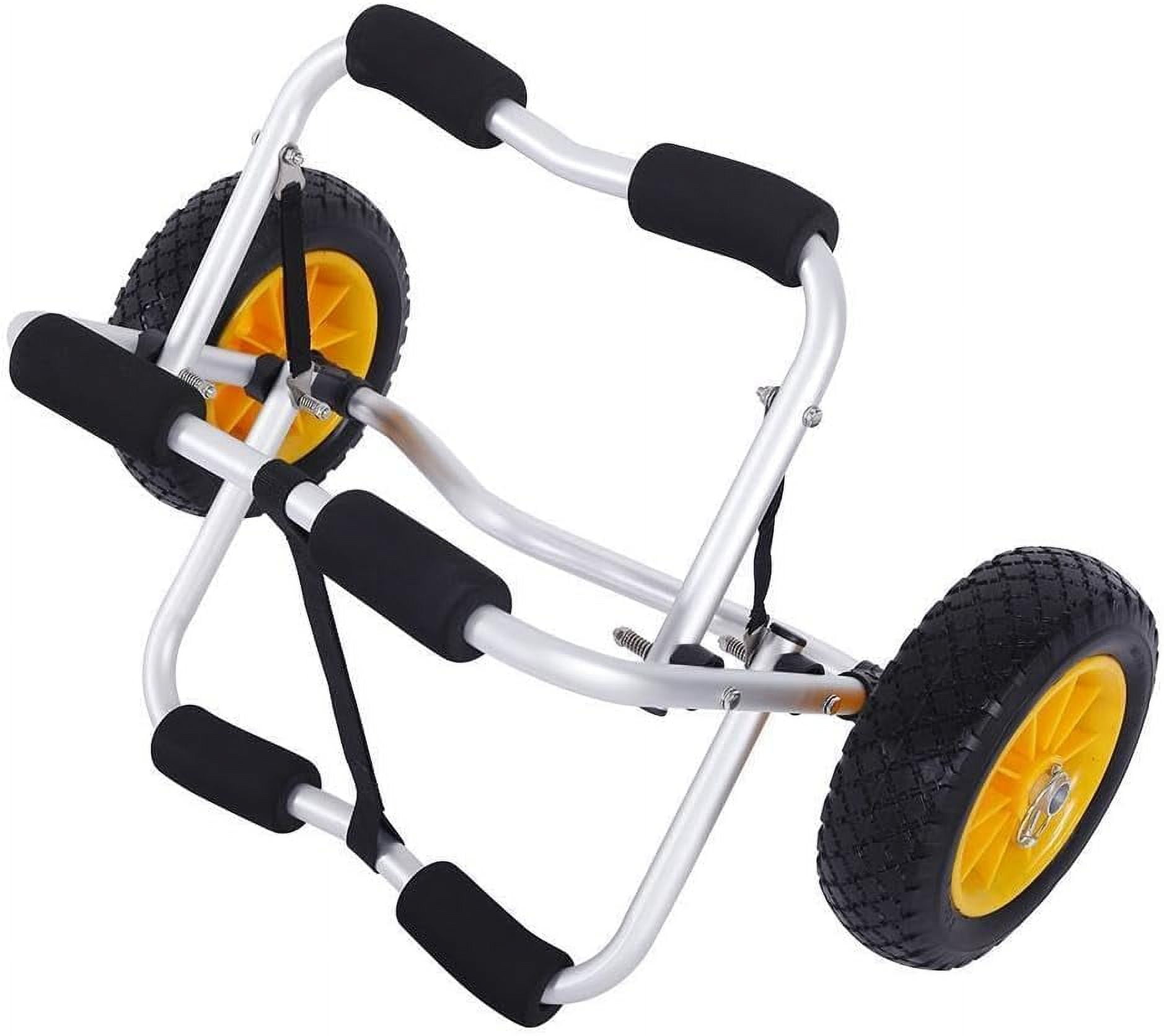 Kayak Cart Dolly Wheels Trolley - Beach Tire Transport for Canoes ...