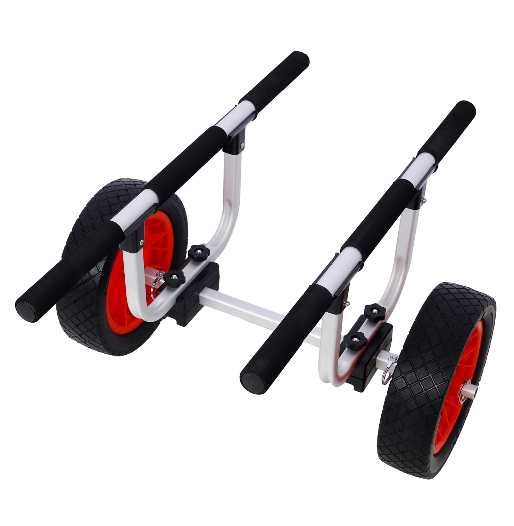 Kayak Cart Heavy Duty, Adjustable Canoe Dolly with 12" Beach Wheels ...