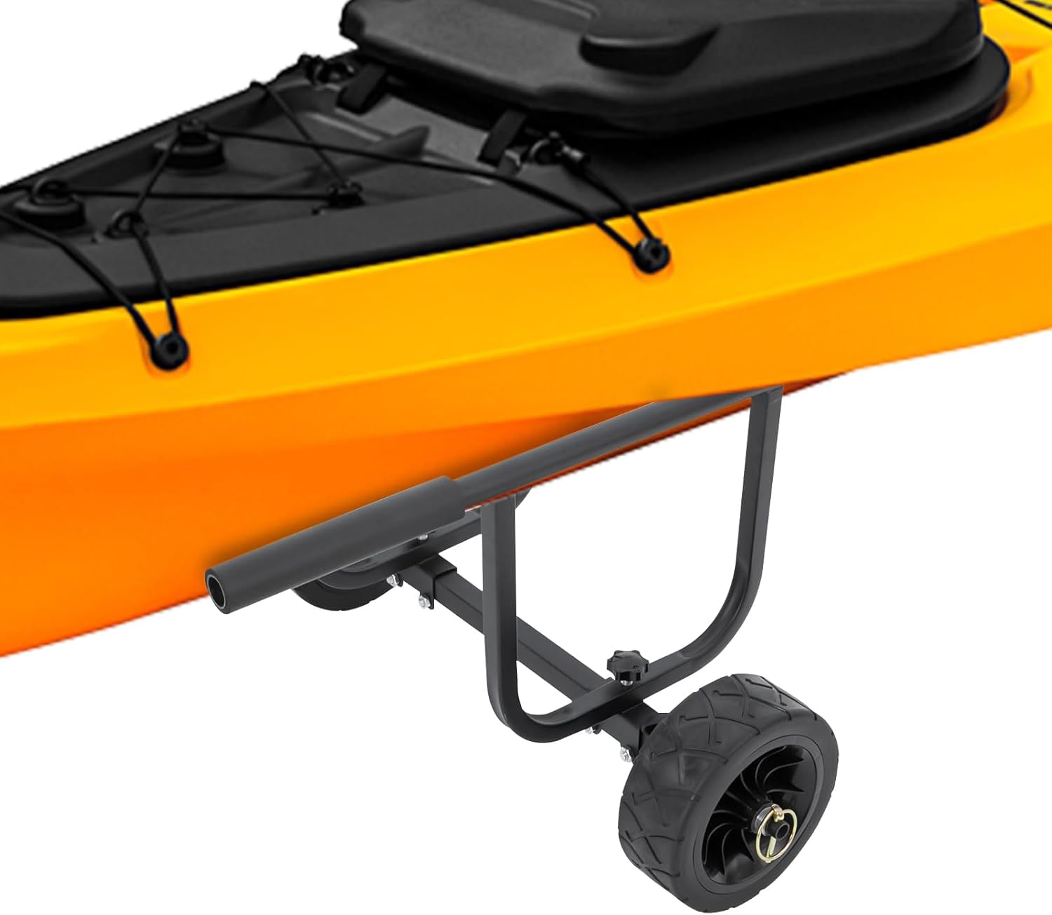 Kayak Cart, Portable Boat Dolly Cart Transport Carrier with 2 Wheels ...
