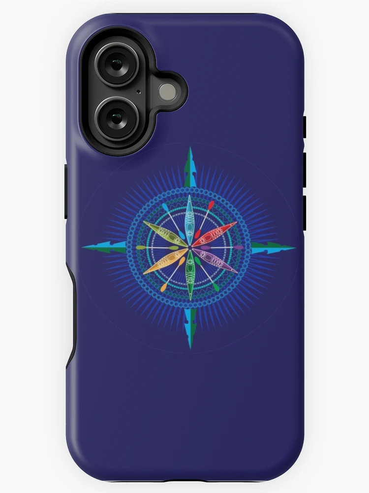 Kayak Compass Rose Case iPhone 11 12 13 14 15 16 Pro Max Nautical ...