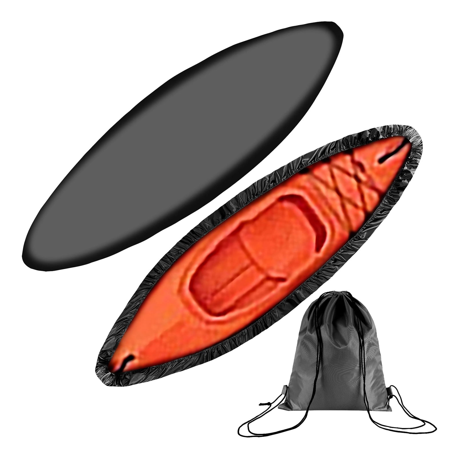Kayak Cover Canoe Cockpit Dust Cover, Waterproof UV Sunblock Shield ...
