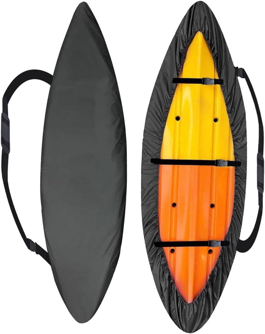 Kayak Cover Outdoor Storage 420D Heavy Duty Waterproof UV Protection ...