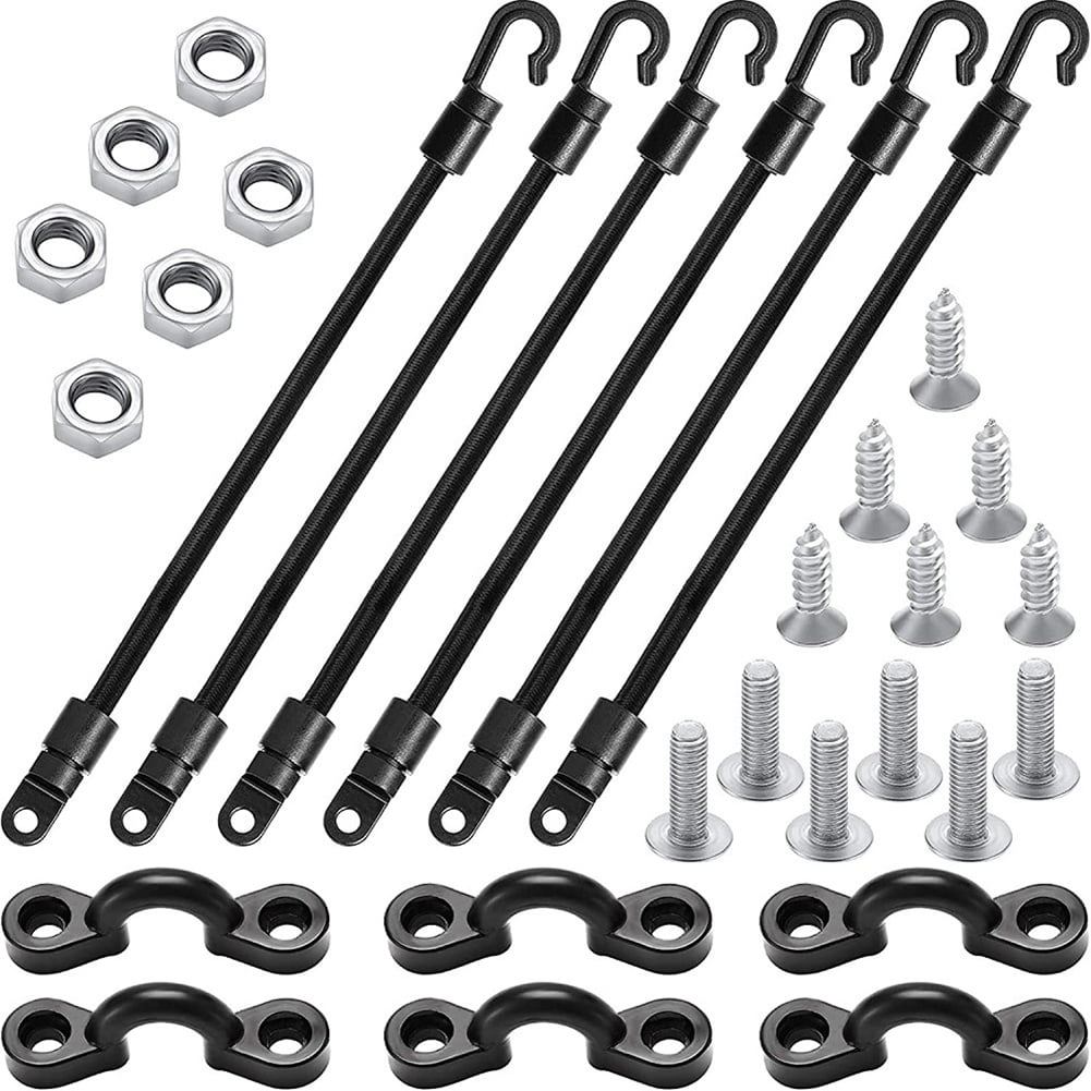 Kayak Elastic Rope Replacement Parts with Screw C-Buckle for Boat Kayak ...