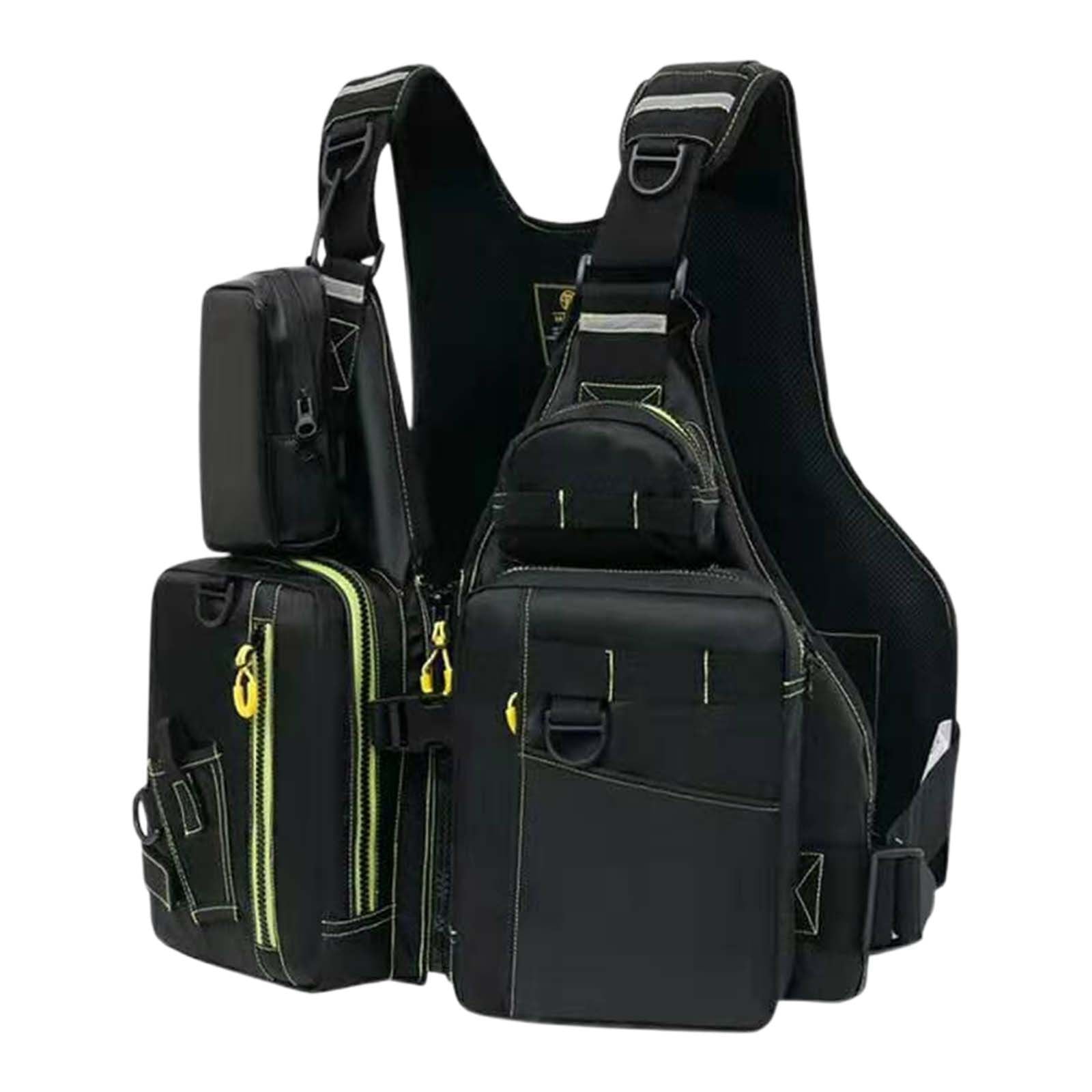 Kayak Life Jacket Large Buoyancy Adult Outdoor Fishing Life Vest Pocket ...