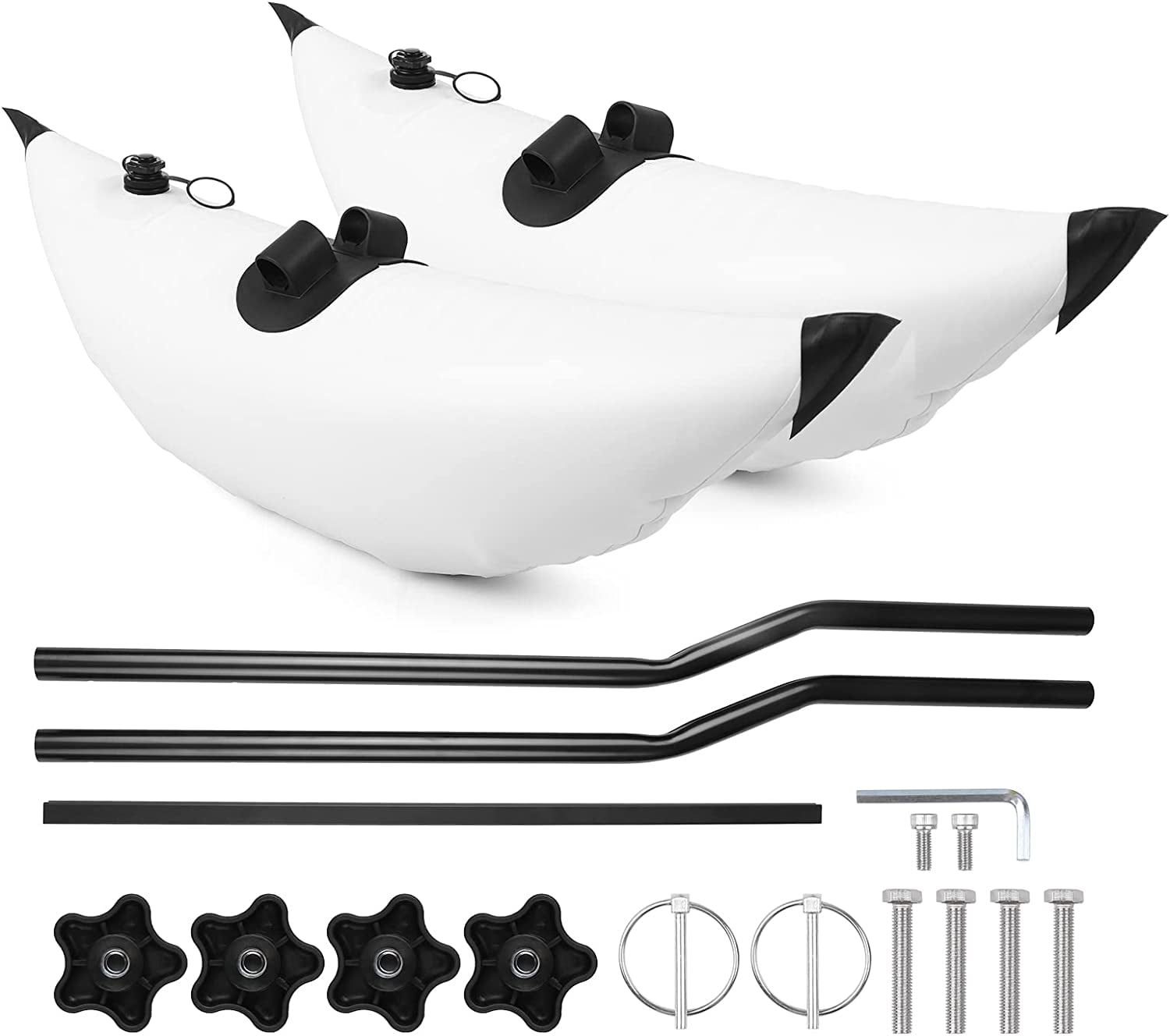 Kayak PVC Inflatable Outrigger Float with Sidekick Arms Rod Kayak Boat ...