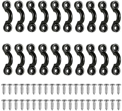 Kayak Pad Eye Kit, 20pcs Kayak Tie Down Loops Deck Rigging Kit - Nylon ...