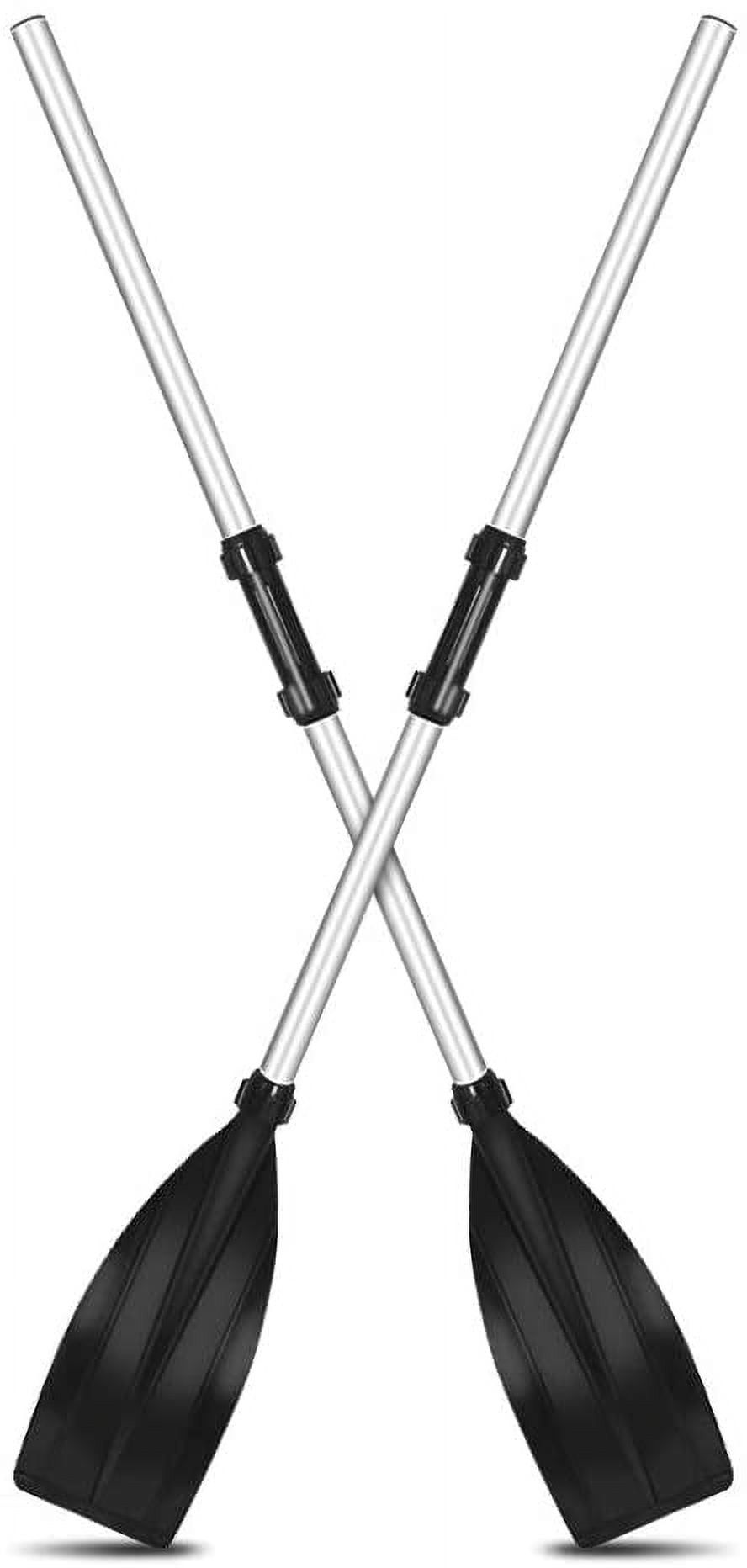 2pcs Lightweight Aluminium Alloy Kayak Paddle with Ribbed Blade and ...